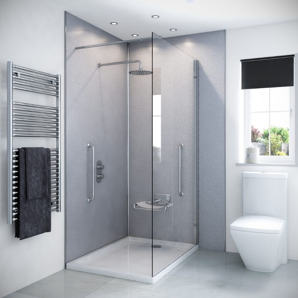 Quartz Shower Wall Panels Luxe Calacatta PVC Shower / Interior